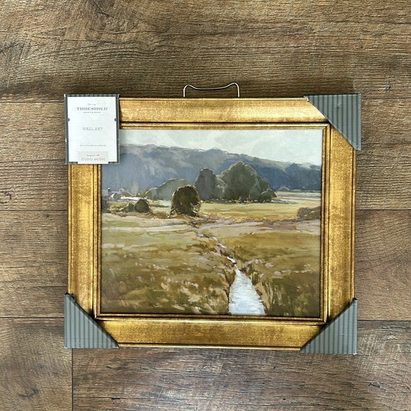 Threshold | Art | New 6 X 14 Summer Pasture Framed Wall Art Brass ...